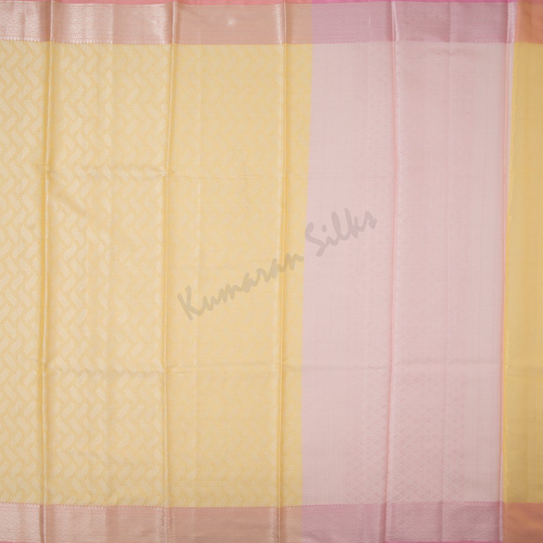 Ranvi Silk Light Yellow Saree 02 – Kumaran Silks