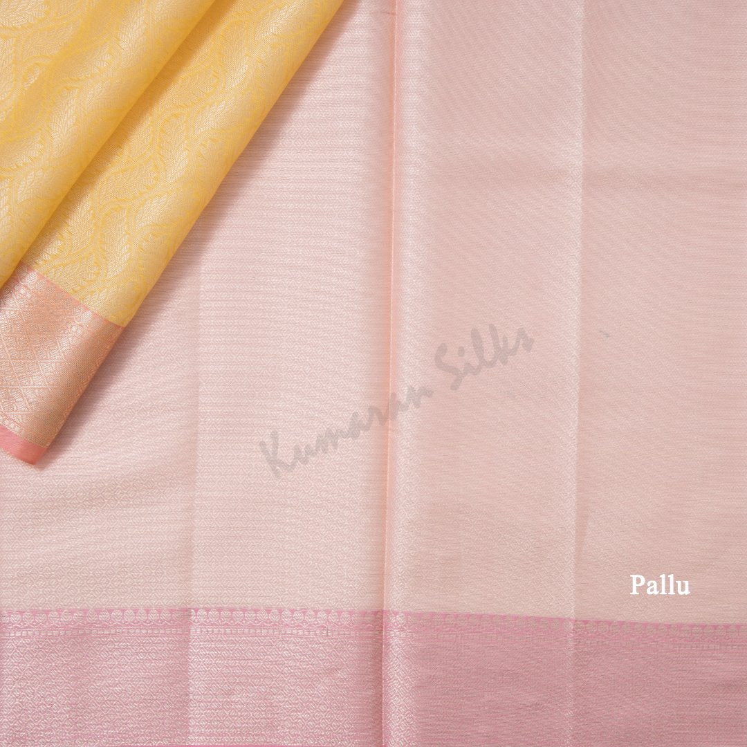 Ranvi Silk Light Yellow Saree 02 – Kumaran Silks