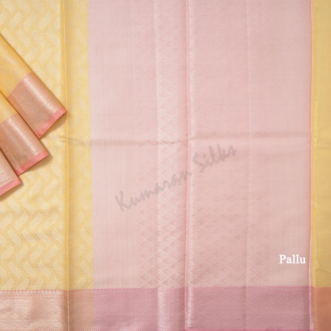 Ranvi Silk Light Yellow Saree 02 – Kumaran Silks