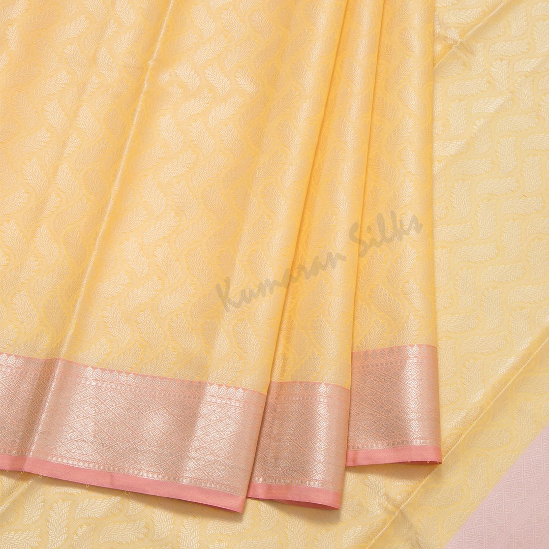 Ranvi Silk Light Yellow Saree 02 – Kumaran Silks